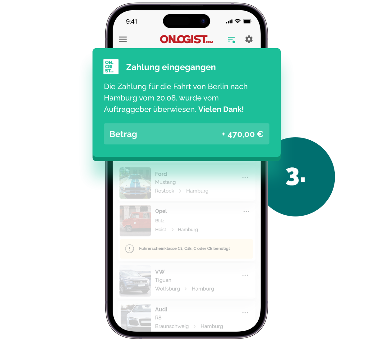 Fahrer gesucht | Fahrzeugüberführung in und um Wien - ONLOGIST.com
